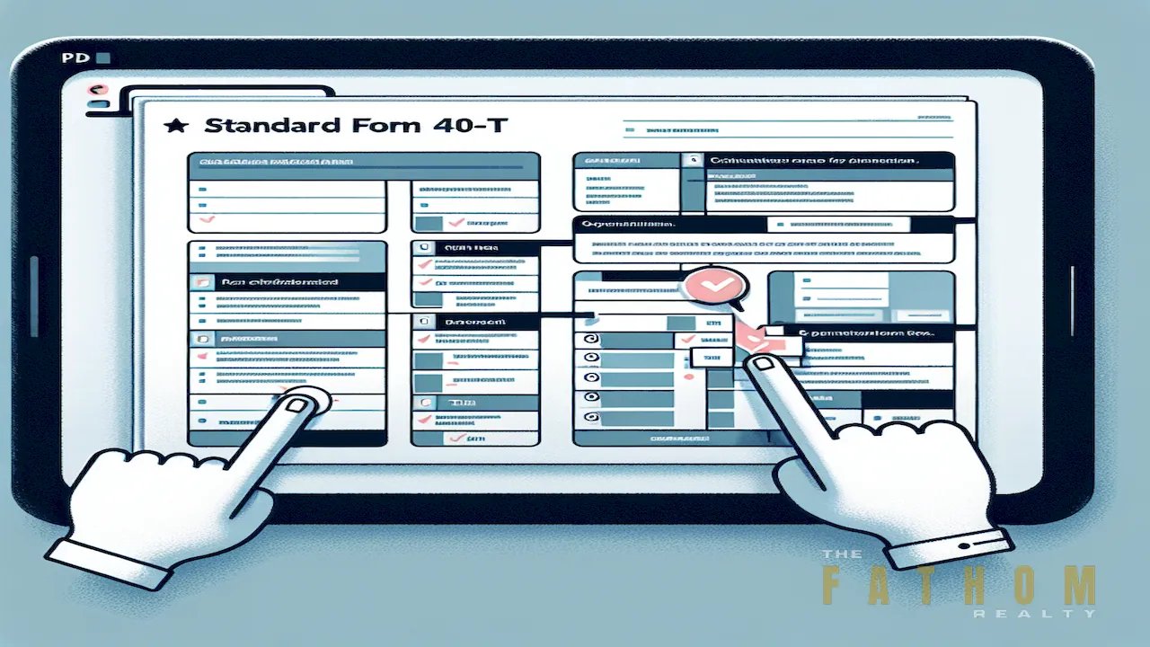 What information is included in Standard Form 410-T PDF - The Fathom Realty